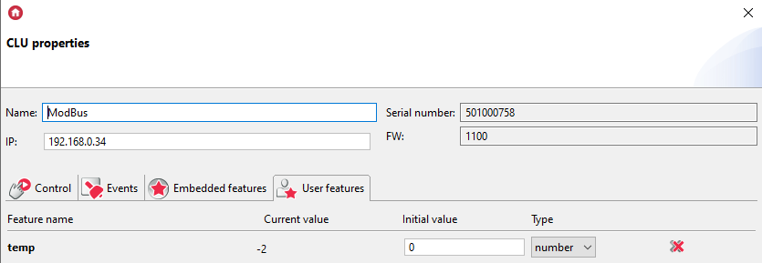 Negative values in the Modbus registers